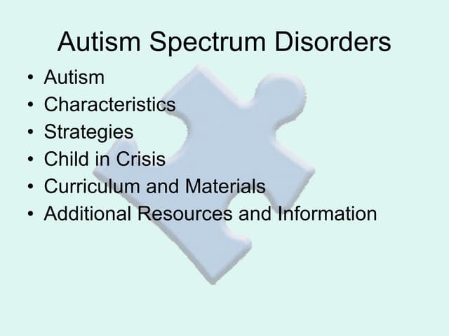 Autism Training Powerpoint | PPT