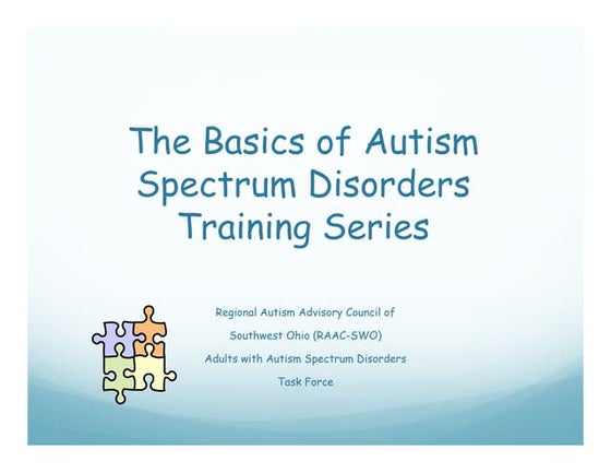 Adults with autism training module five v2 | PPT