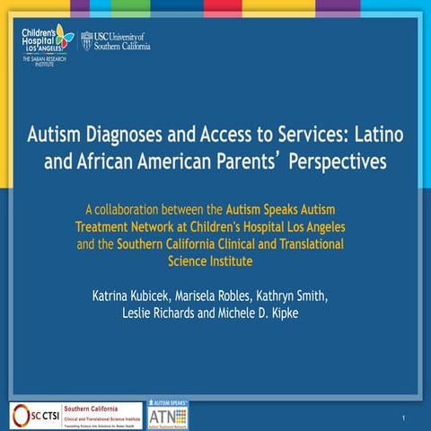 Autism diagnosis and access to services | PDF
