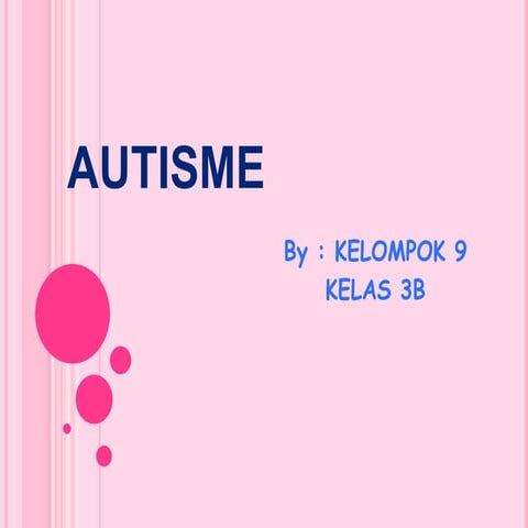 Autisme | PPTX