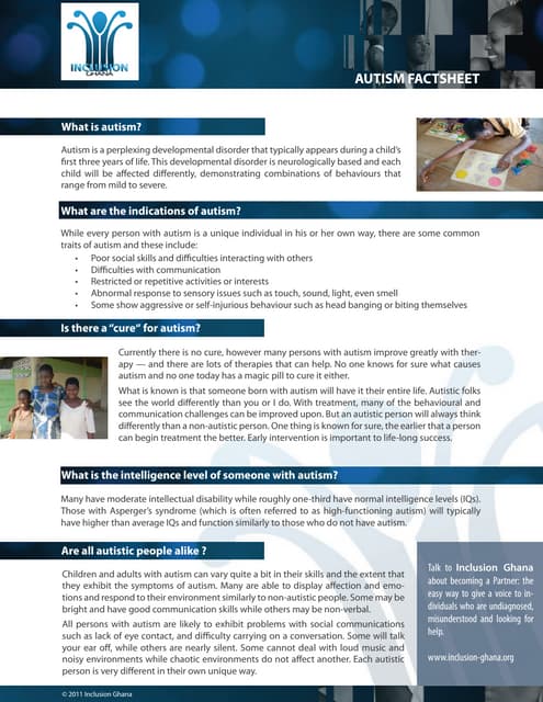 What Is Autism PowerPoint acceptance week | PPT