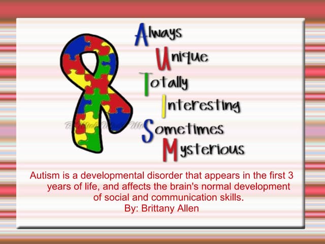 An Introduction to Autism | PPTX