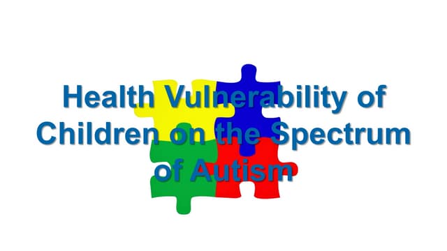 Autism Spectrum Disorder (ASD) Presentation | PPTX
