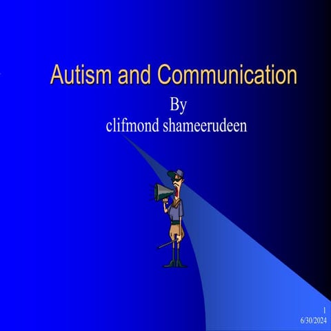 Autism spectrum disorder (ASD), a developmental disorder. | PPT
