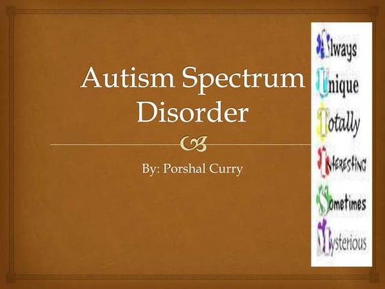 Understanding Autism Spectrum Disorders: Three Different Types | PDF