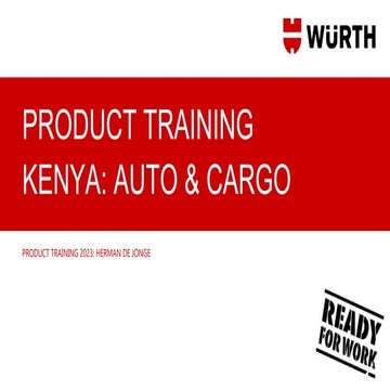 Auto-Cargo Product Catalog for all your tool needs | PPTX
