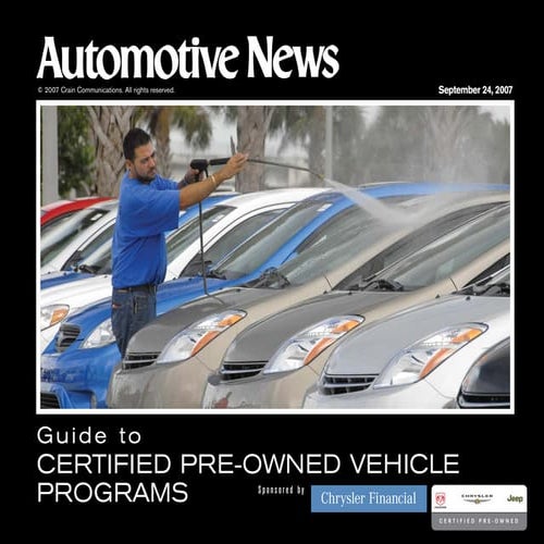 Auto Industry Certified Pre Owned C P O Sales Programs | PDF