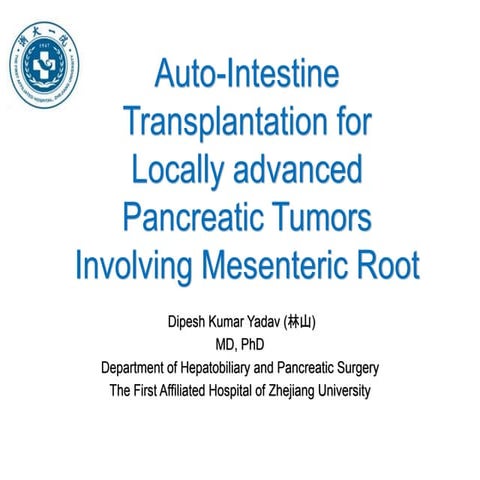 Auto-intestine transplant for Pancreatic Cancer.ppt