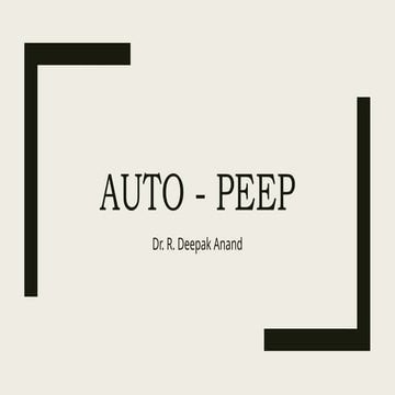 AUTO - POSITIVE END EXPIRATORY PRESSURE | PPTX