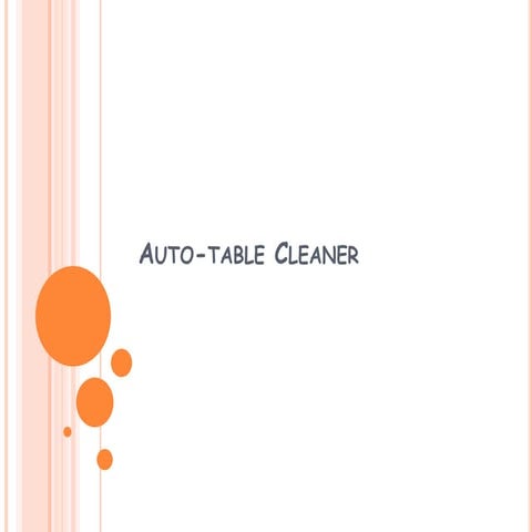 Auto table cleaner | PPTX