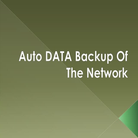 Auto backup | PPT