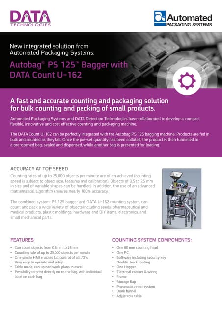 Bulk Counting Technology for Medical Components | PDF