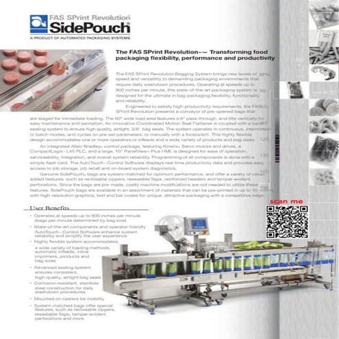 Autobag FAS Sprint Revolution Side Pouch Bagger | PDF | Style & Fashion