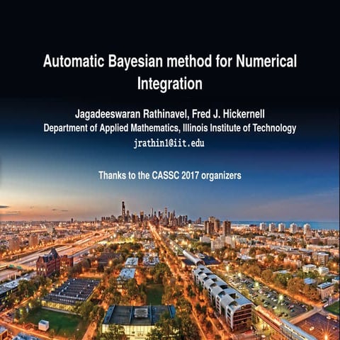 Automatic Bayesian method for Numerical Integration | PPT