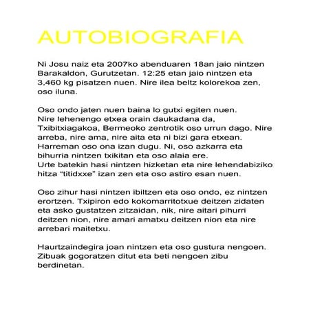 Autobiografia | PDF