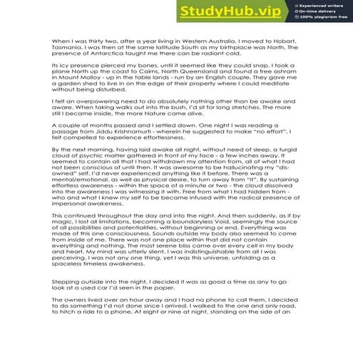 Autobiographical Sketch | PDF