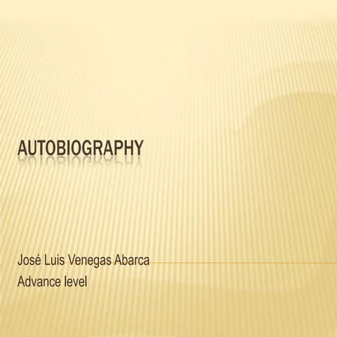 Autobiography | PPTX