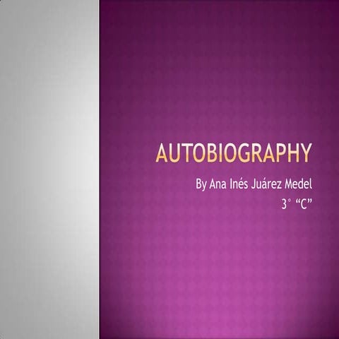 Autobiography | PPT