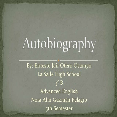 Autobiography | PPTX