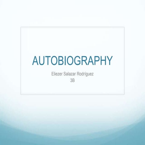 Autobiography | PPTX