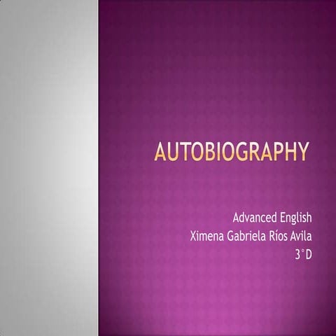 Autobiography | PPT
