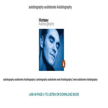 autobiography audiobooks Autobiography | PPT