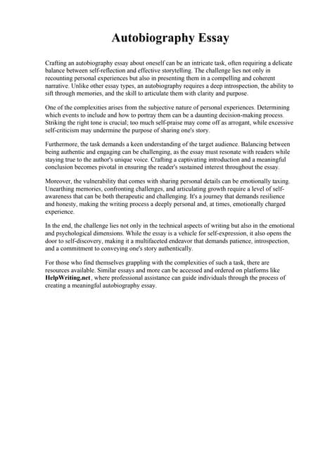 Writing A Personal Narrative Essay. University of Mary (North Dakota) | PDF