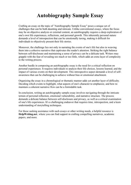 3Rd Person Essay Example. Tennessee College of Applied Technology ...