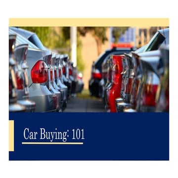 Car Buying 101 Demo | PPTX
