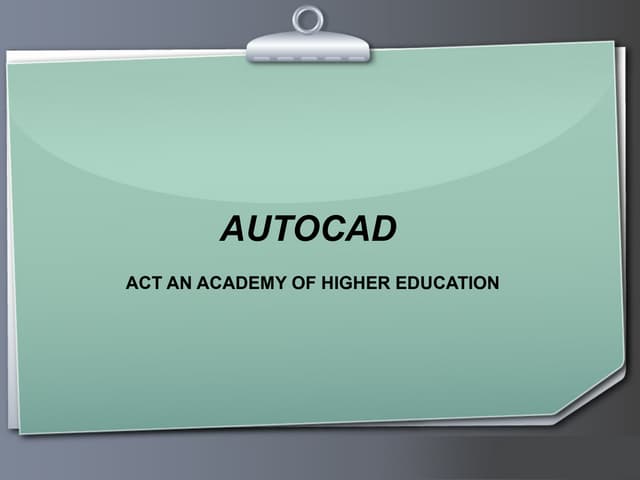 Autocad Lesson Coordinate System Pdf