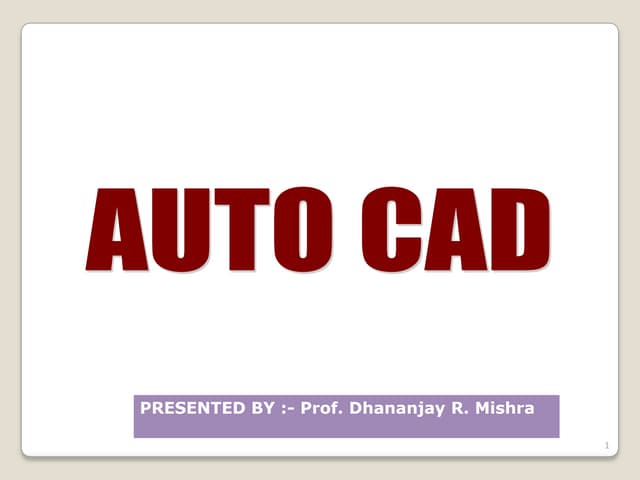 Introduction To Autocad Commands Pdf