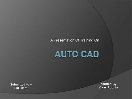 Intro of autocad | PPT
