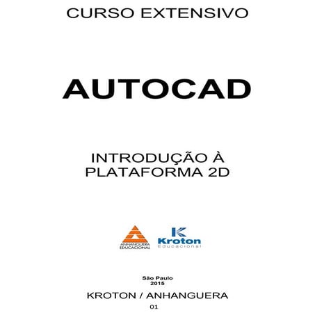 Auto cad introdução à plataforma 2d-rev01 | PDF