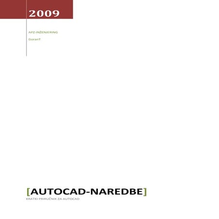 Autocad naredbe | DOC
