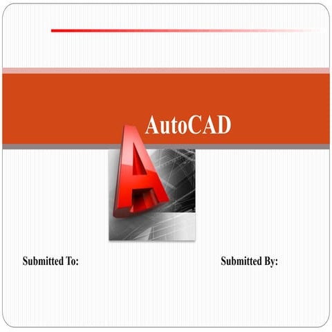 Autocad Ppt Training Report Summer Pptx
