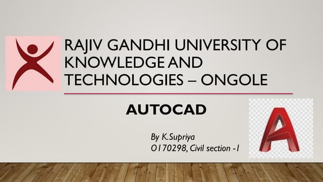 Presentation On Auto Cad | PPTX
