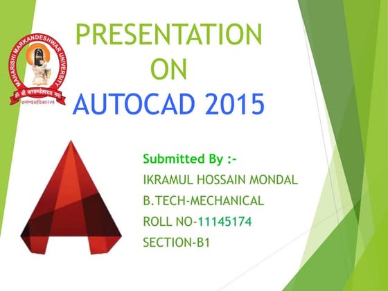 CHAPTER 1 - Introduction to AutoCAD.ppt | Drawing and Sketching | Arts and Crafts