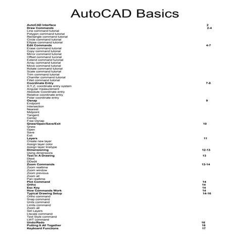 Autocad basics | PDF