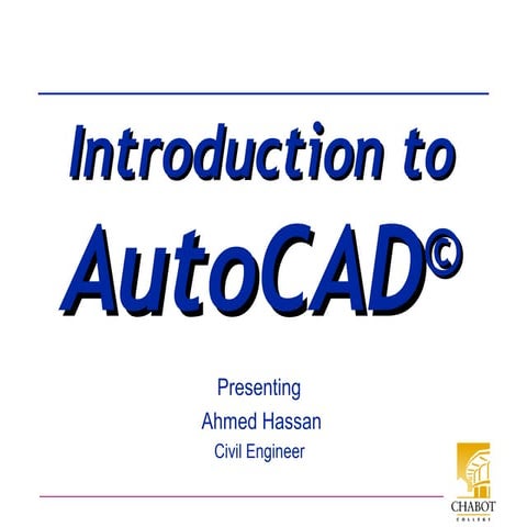 Autocad 1st Lecture