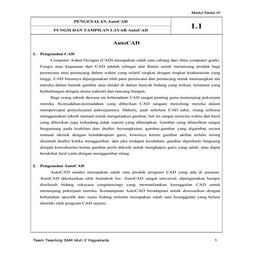 Auto cad kelas_2_sem_1 | PDF