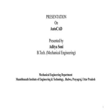 Auto cad ppt | PPTX
