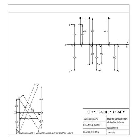 AutoCad Worksheet | PDF