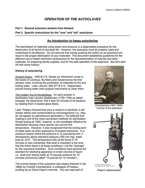 Autoclave | PPTX | Gardening | Home & Garden