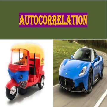 Autocorrelation In Applied Statistics Pptx