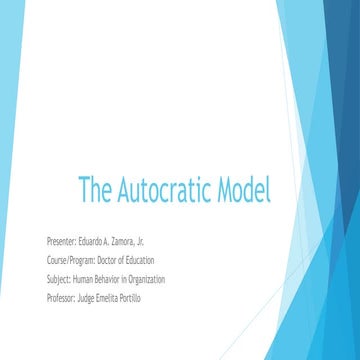 Autocratic Model.ppt