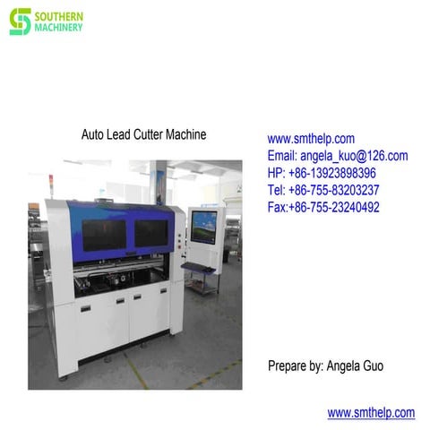 S c45 auto taped radial lead cutting machine user manual | PDF
