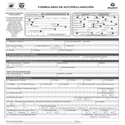 Sf001 formato de uso multiple llenable | PDF