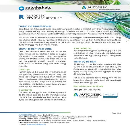 Autodesk Revit Structure Review for Autodesk Certified Professional | PDF