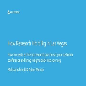 How UX Research Hit It Big in Las Vegas (Melissa Schmidt and Adam ...