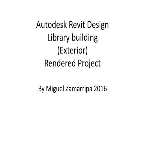 Autodesk revit design building (exterior) | PPT